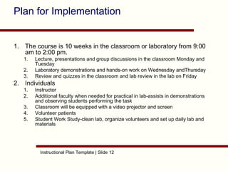 Instructional plan final | PPT