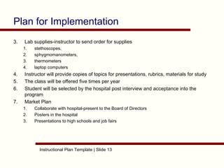 Instructional plan final | PPT