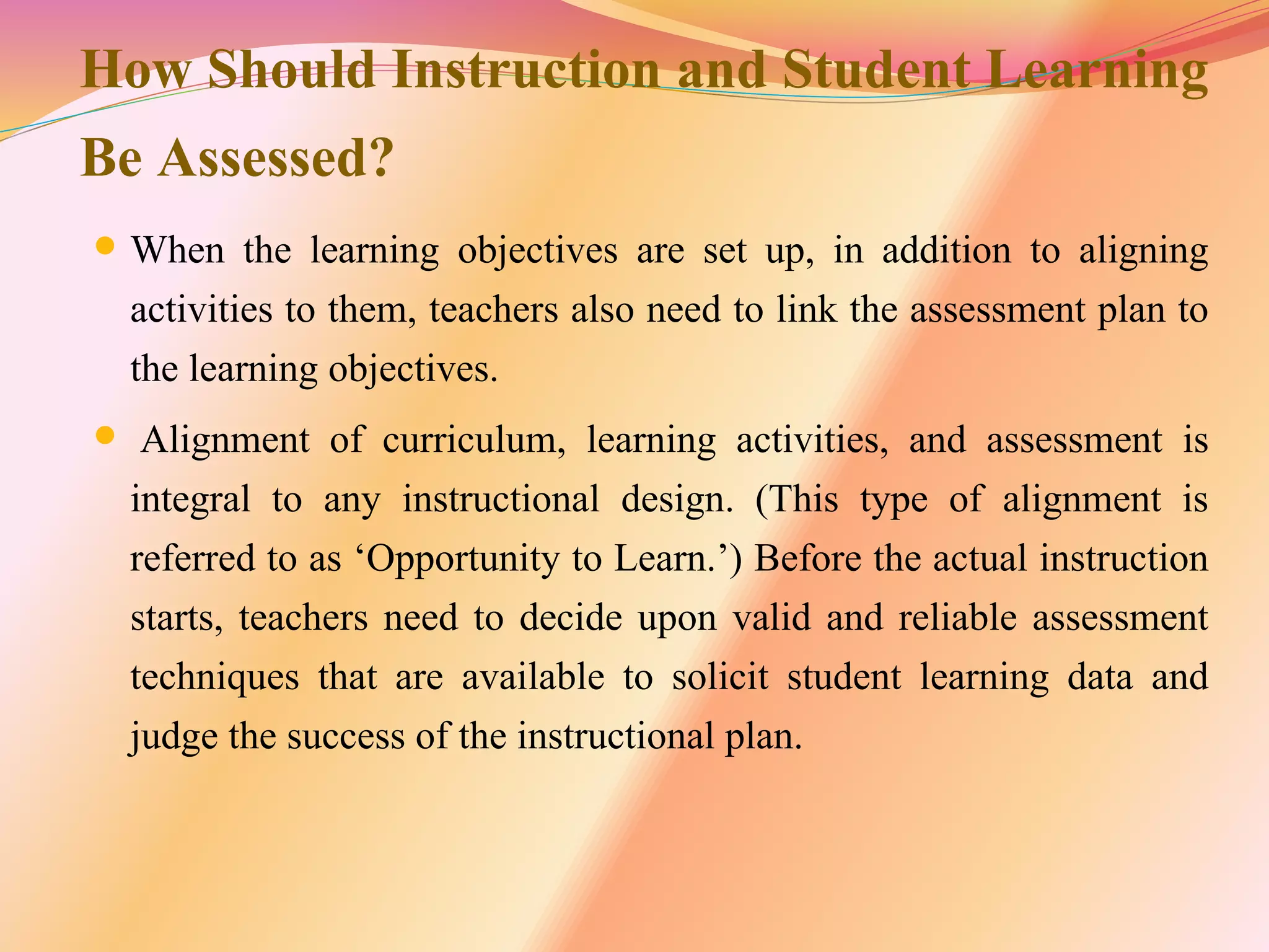 Instructional planning for effective teaching | PPTX