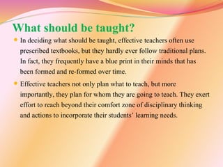 Instructional planning for effective teaching | PPTX