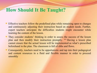 Instructional planning for effective teaching | PPTX