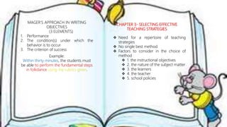 Instructional plan (unit 3) ; teaching strategies. | PPTX