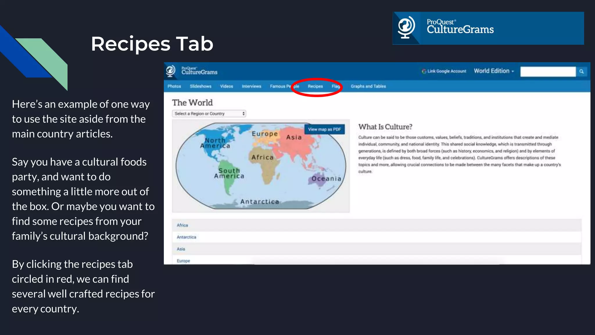 CultureGrams: World Edition | PPT