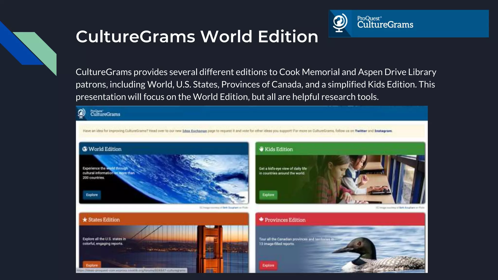 CultureGrams: World Edition | PPT