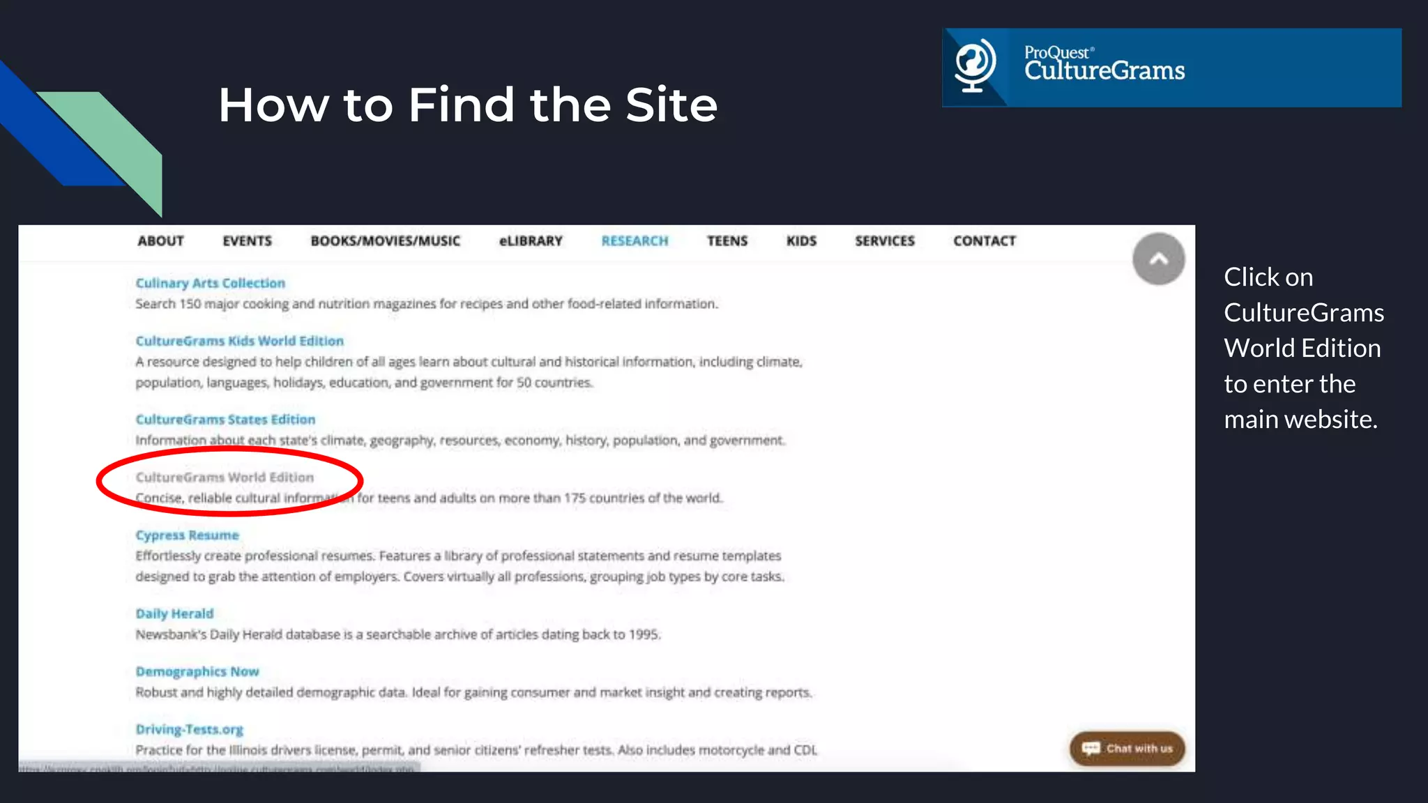 CultureGrams: World Edition | PPT