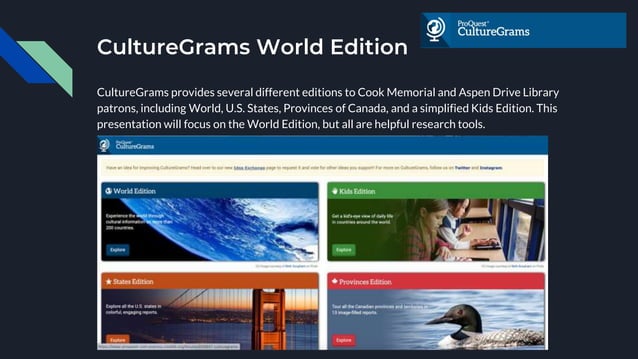 CultureGrams: World Edition | PPT