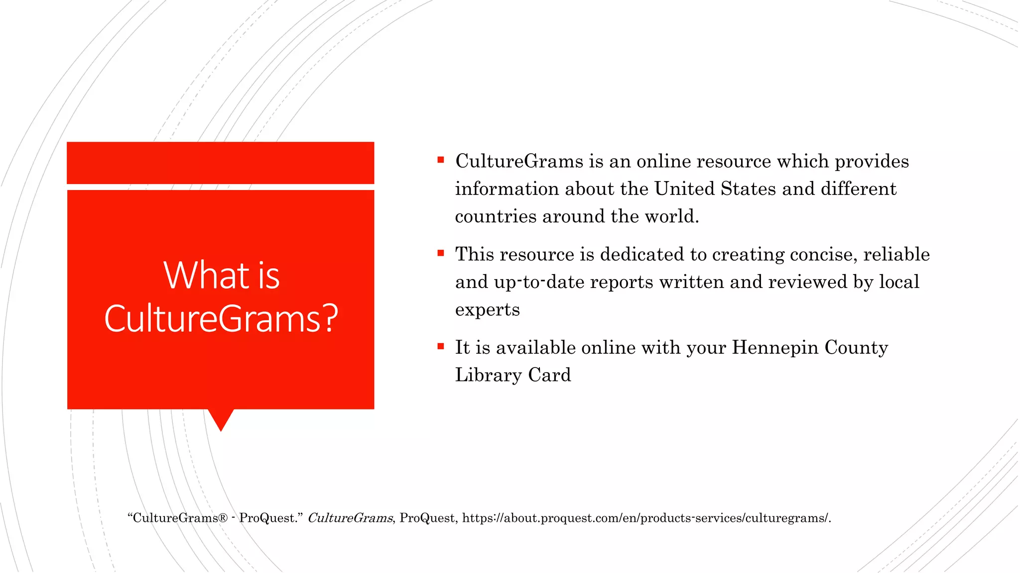 CultureGrams Instructional Presentation | PPTX