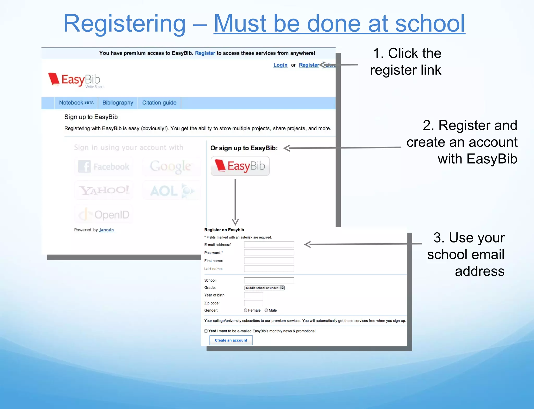 EasyBib Instructional Guide for Loreto Kirribilli | PPT