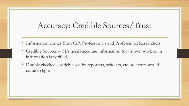 CIA Library Presentation | PPT