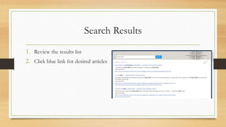 CIA Library Presentation | PPTX