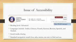 CIA Library Presentation | PPT