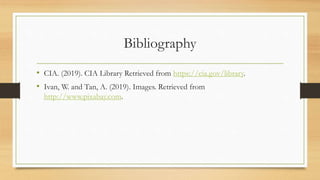 CIA Library Presentation | PPT