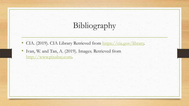CIA Library Presentation | PPT