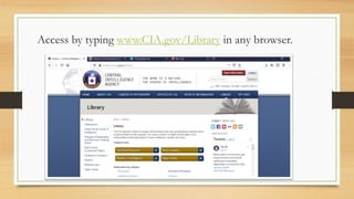 CIA Library Presentation | PPT
