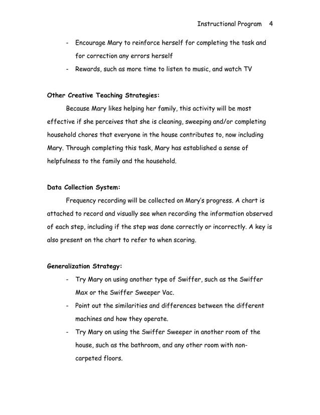 Instructional Program Assignment Pdf