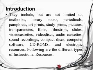 Instructional Resources | PPTX