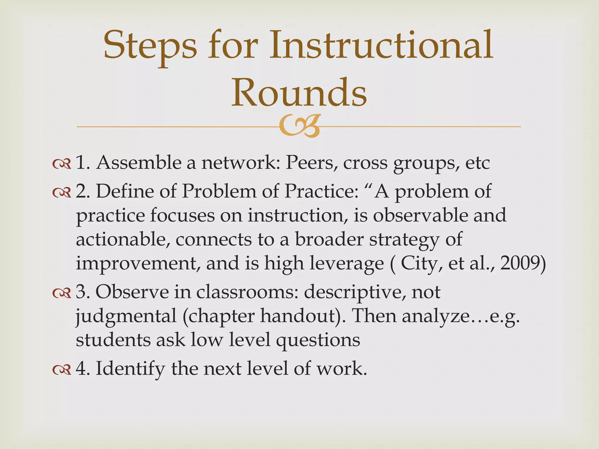 Instructional Rounds | PPTX