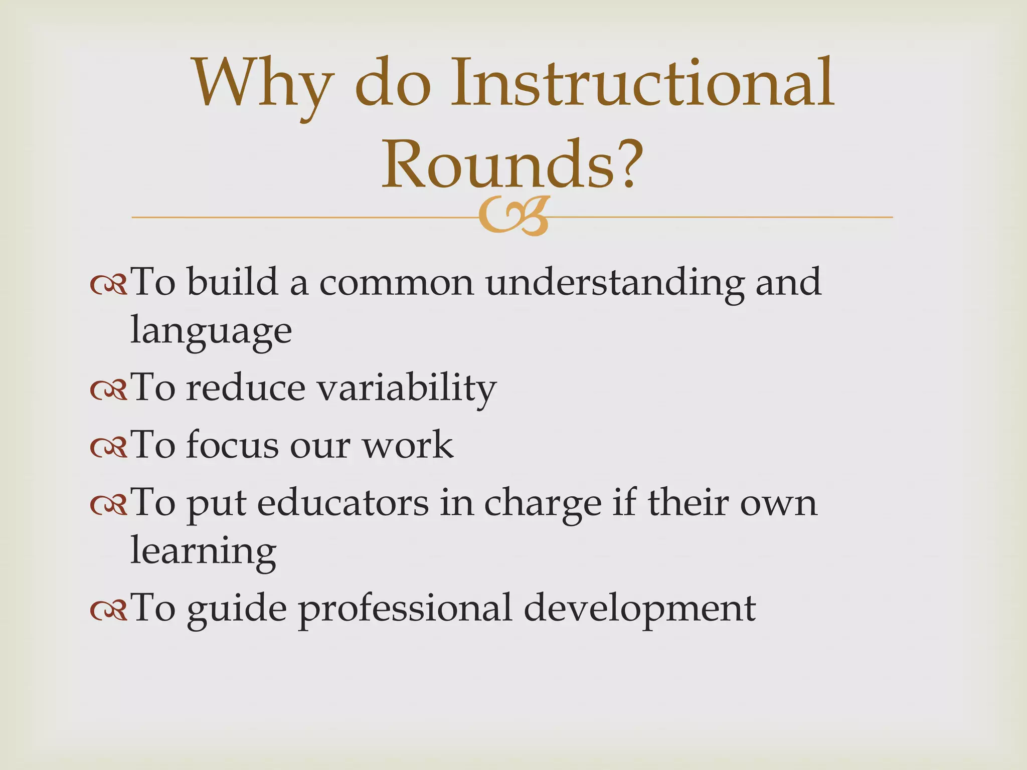 Instructional Rounds | PPTX