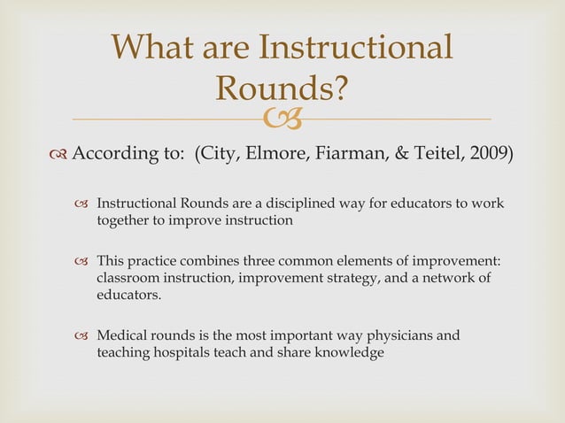 Instructional Rounds | PPTX