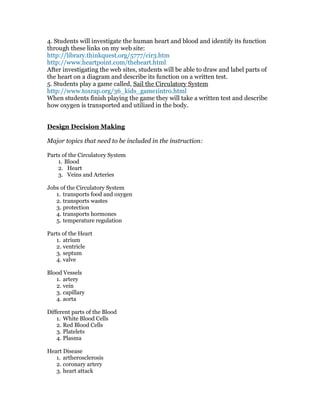 Instructional Site Project Report | PDF | Heart and Cardiovascular ...