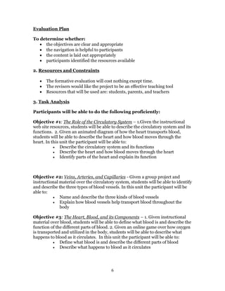 EdWeb - Instructional Site Project Report | PDF