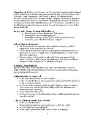 EdWeb - Instructional Site Project Report | PDF