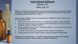 Instructional software | PPTX
