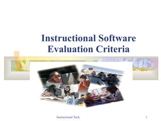 Instructional software evaluation | PPT