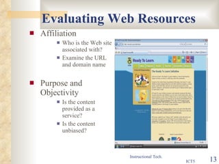 Instructional software evaluation | PPT