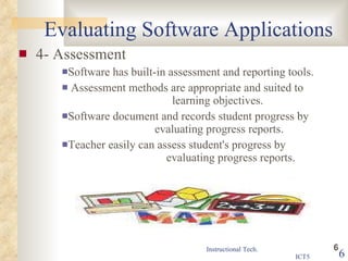 Instructional software evaluation | PPT