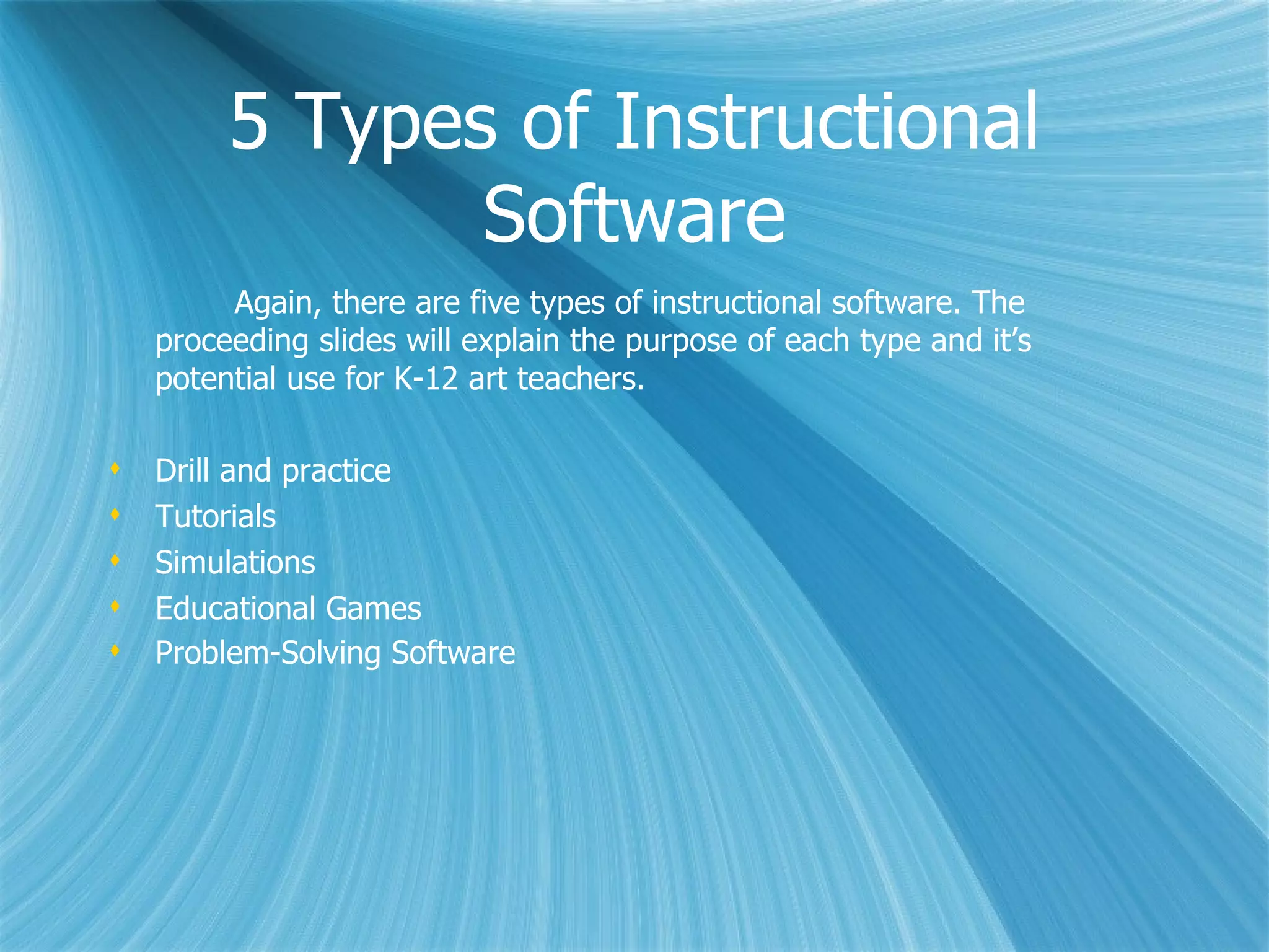 M. Brown-edtech 541 Instructional software presentation | PPT