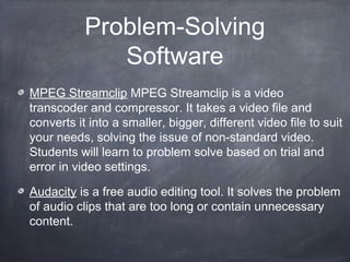 Instructional software presentation | PPT