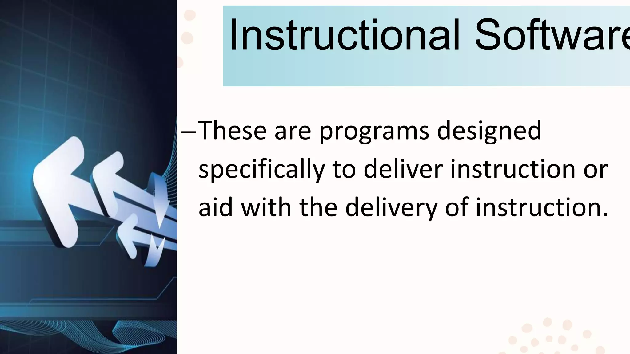 Instructional sofware | PPTX
