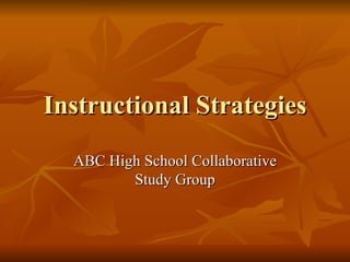 Instructional+ Strategies | PPT