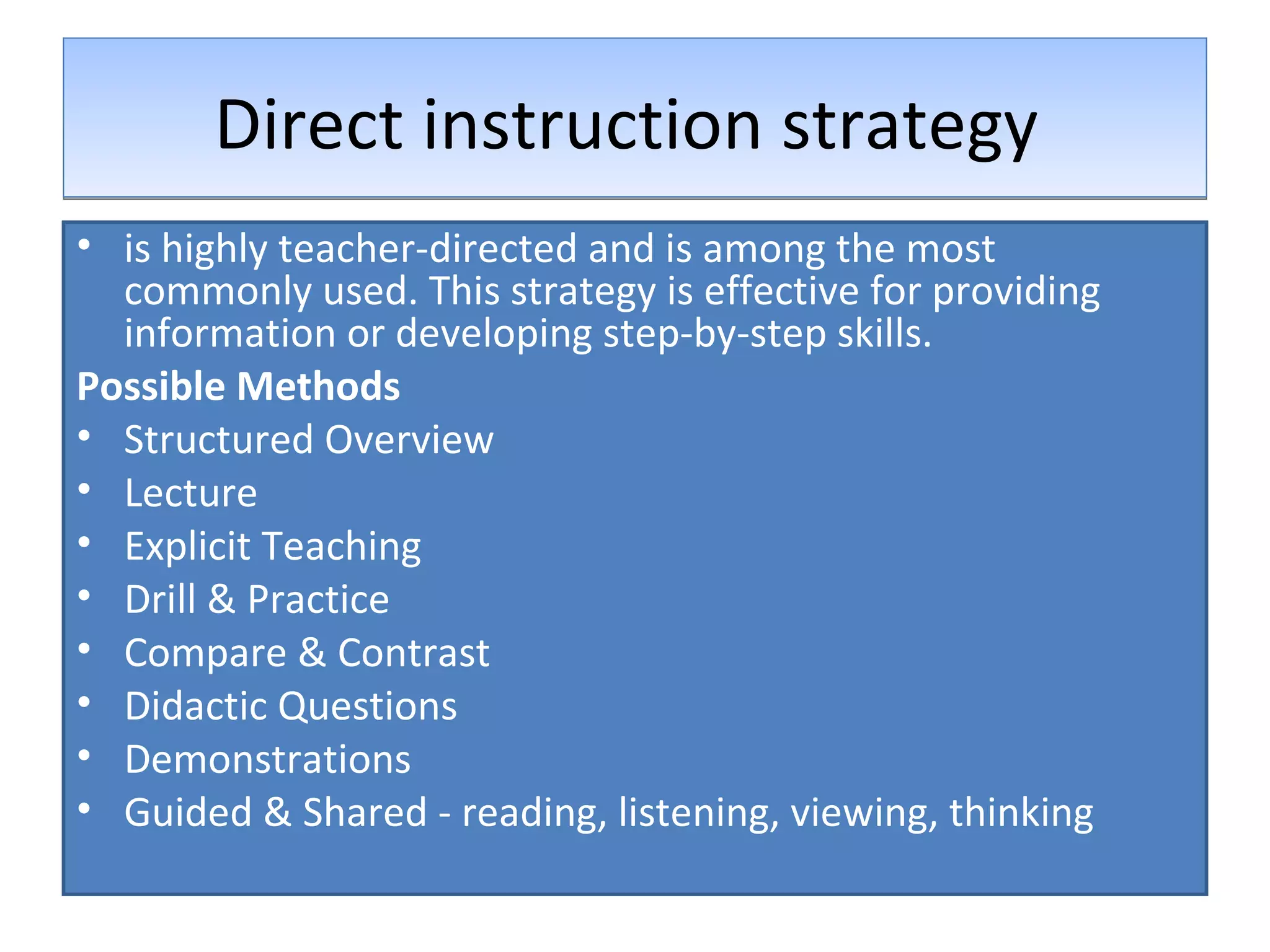Instructional Strategies | PPT