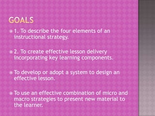 Instructional strategies | PPTX