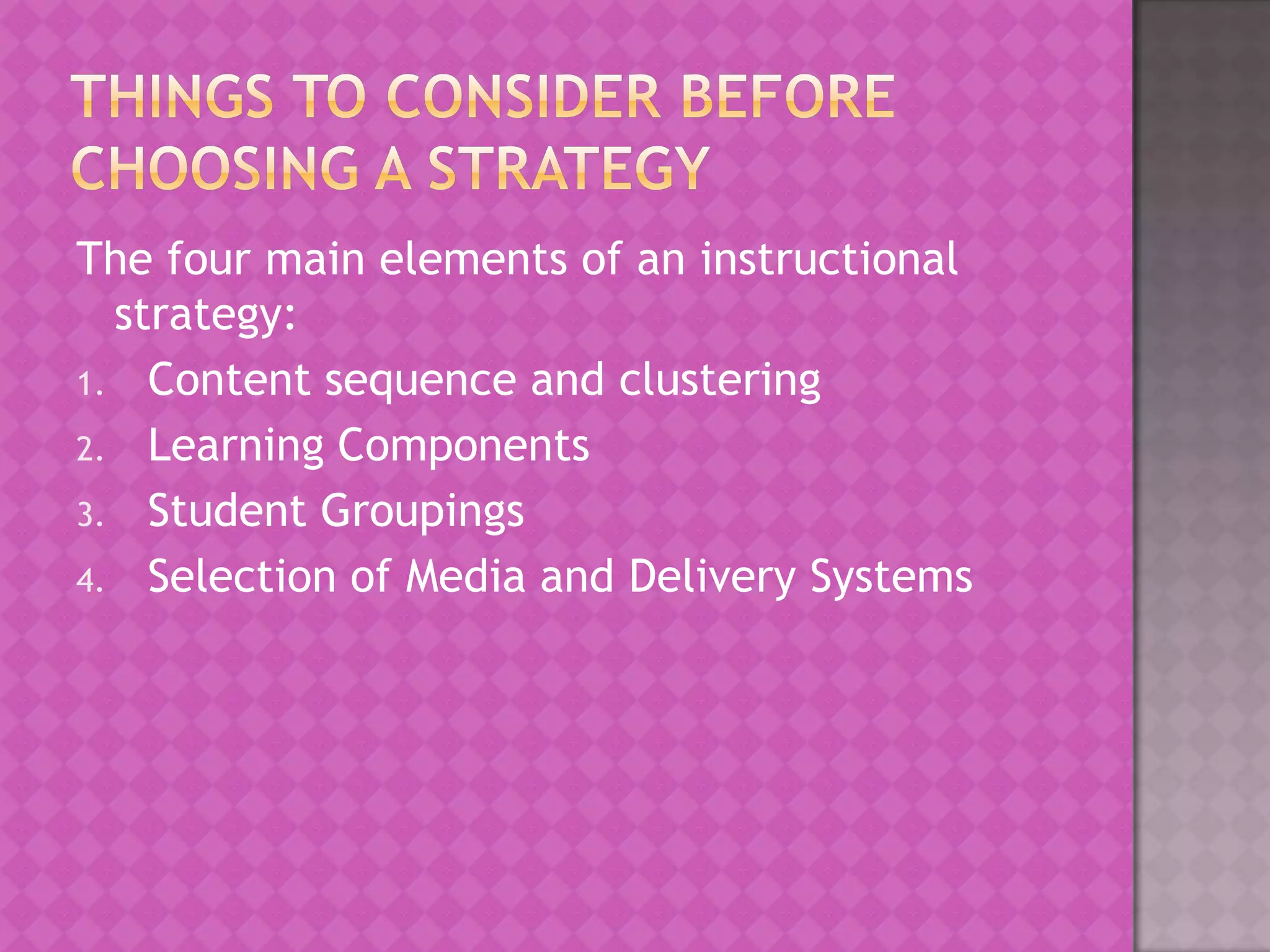Instructional strategies | PPT