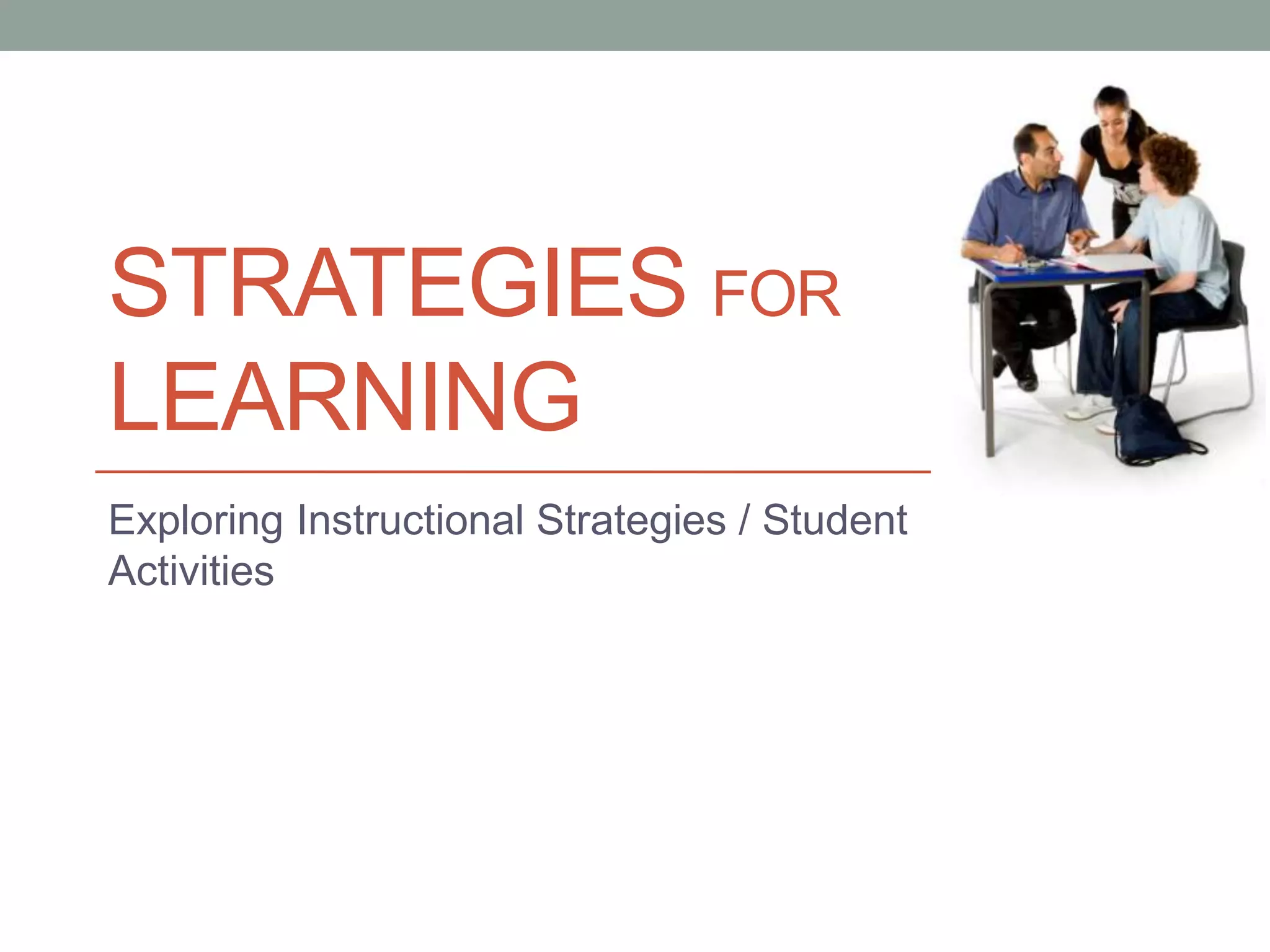 Instructional strategies | PPTX | Education
