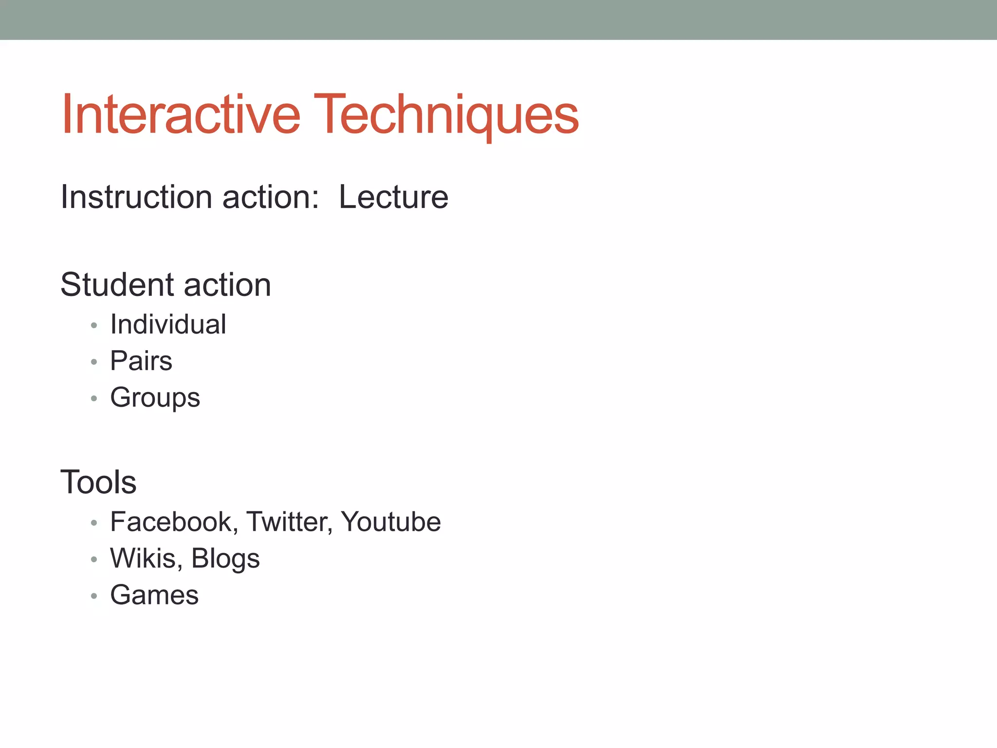 Instructional strategies | PPTX | Education