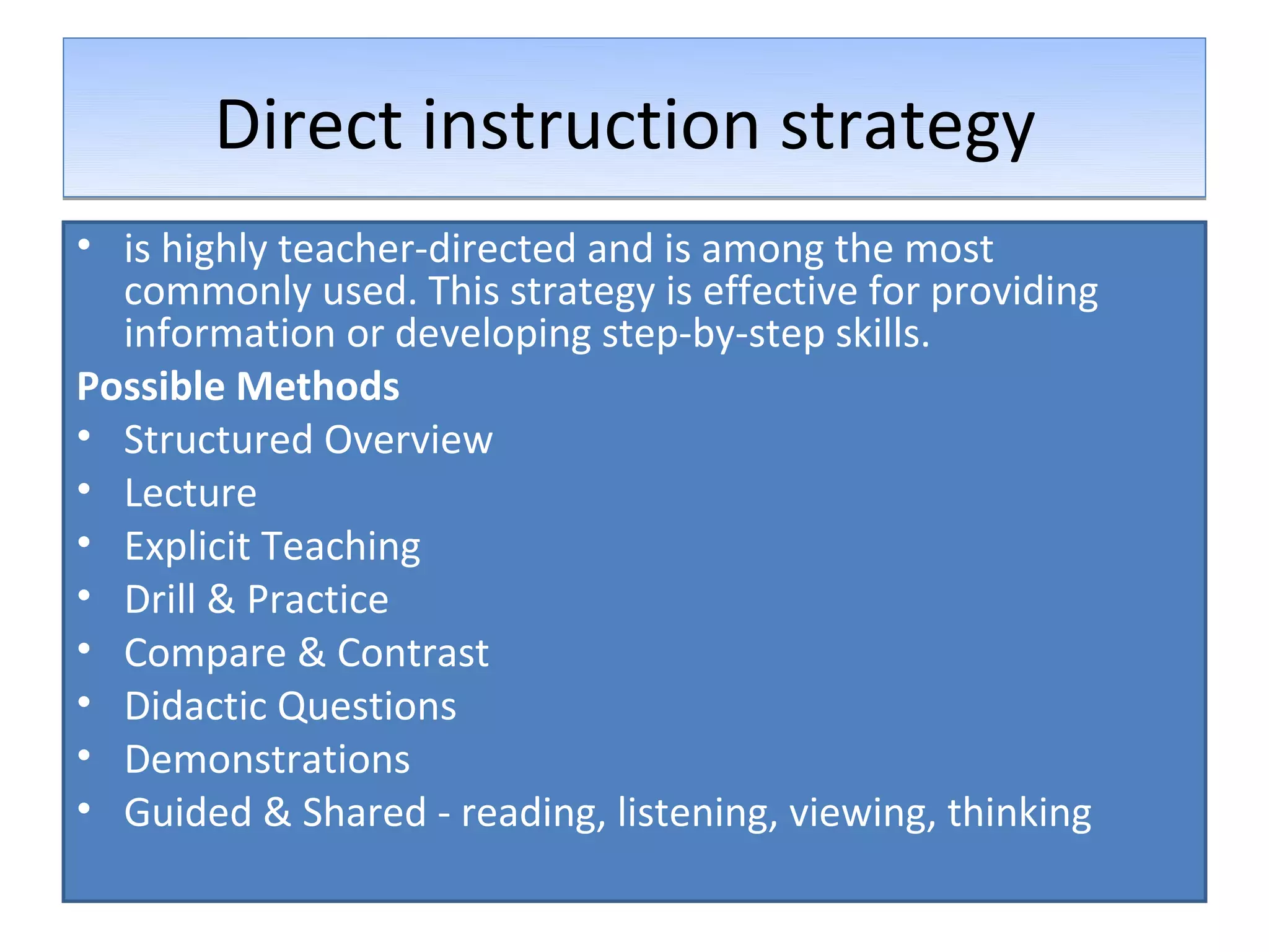 Instructional Strategies | PPT