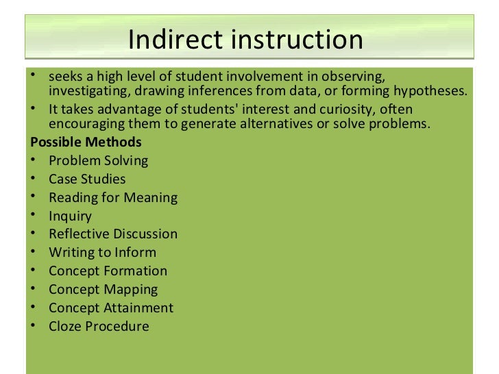 Instructional Strategies