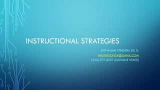 Instructional strategies | PDF