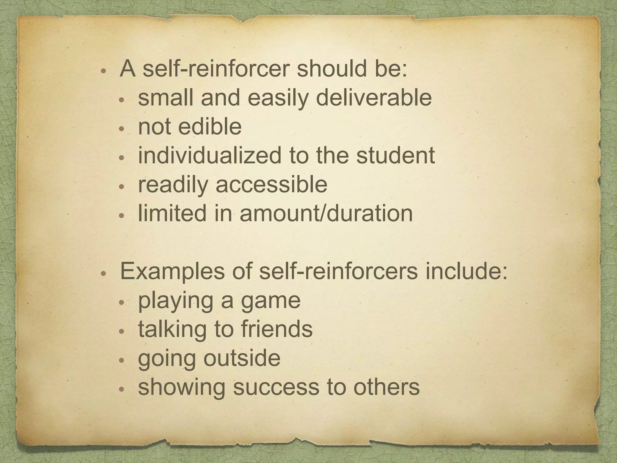 Self-Reinforcement | PPTX