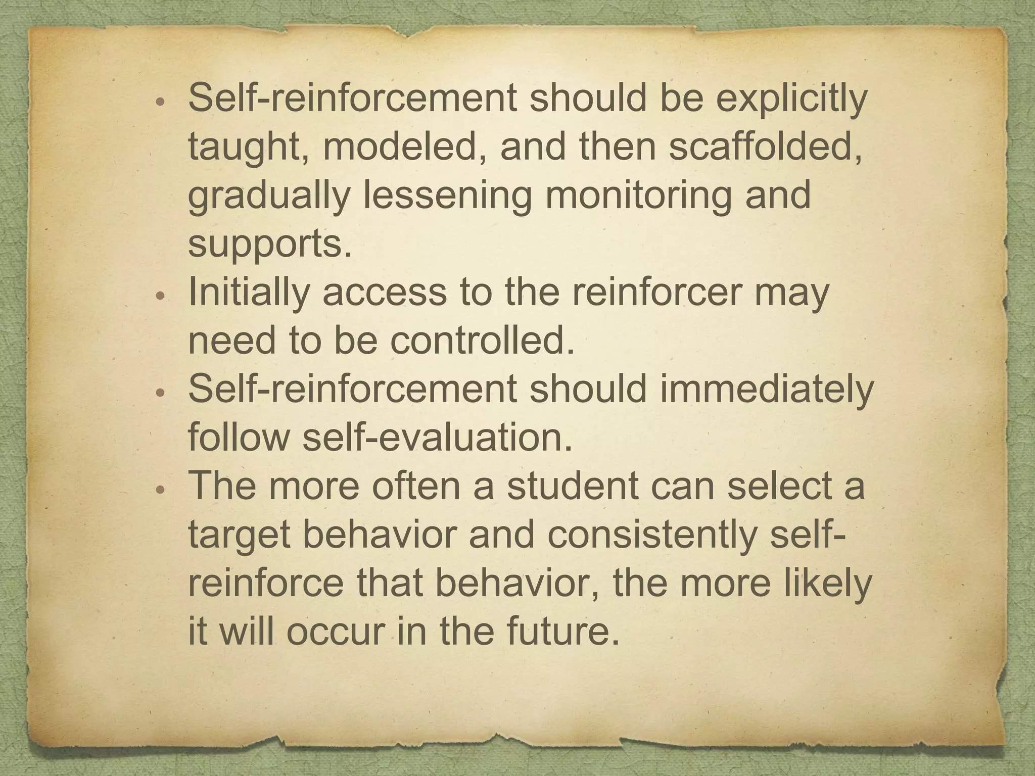 Self-Reinforcement | PPTX