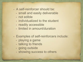 Self-Reinforcement | PPTX