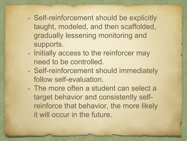 Self-Reinforcement | PPTX