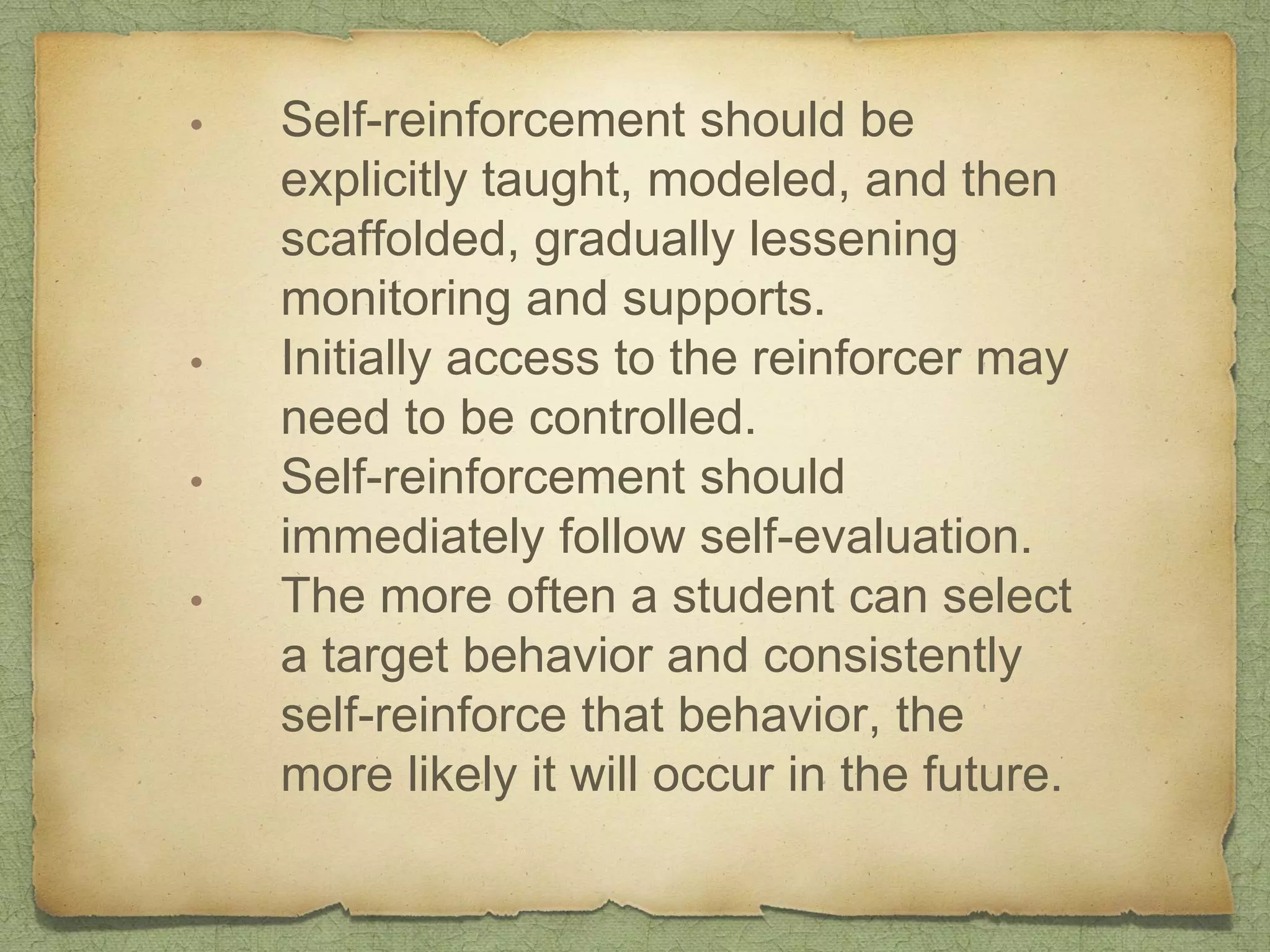 Self-Reinforcement | PPTX
