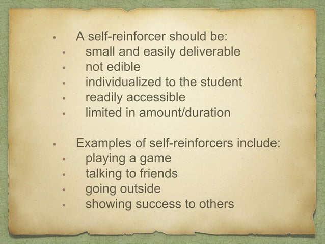 Self-Reinforcement | PPT