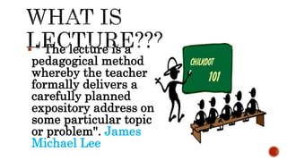 Instructional Strategy - Lecture | PPTX