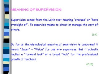 Instructional supervision | PPT